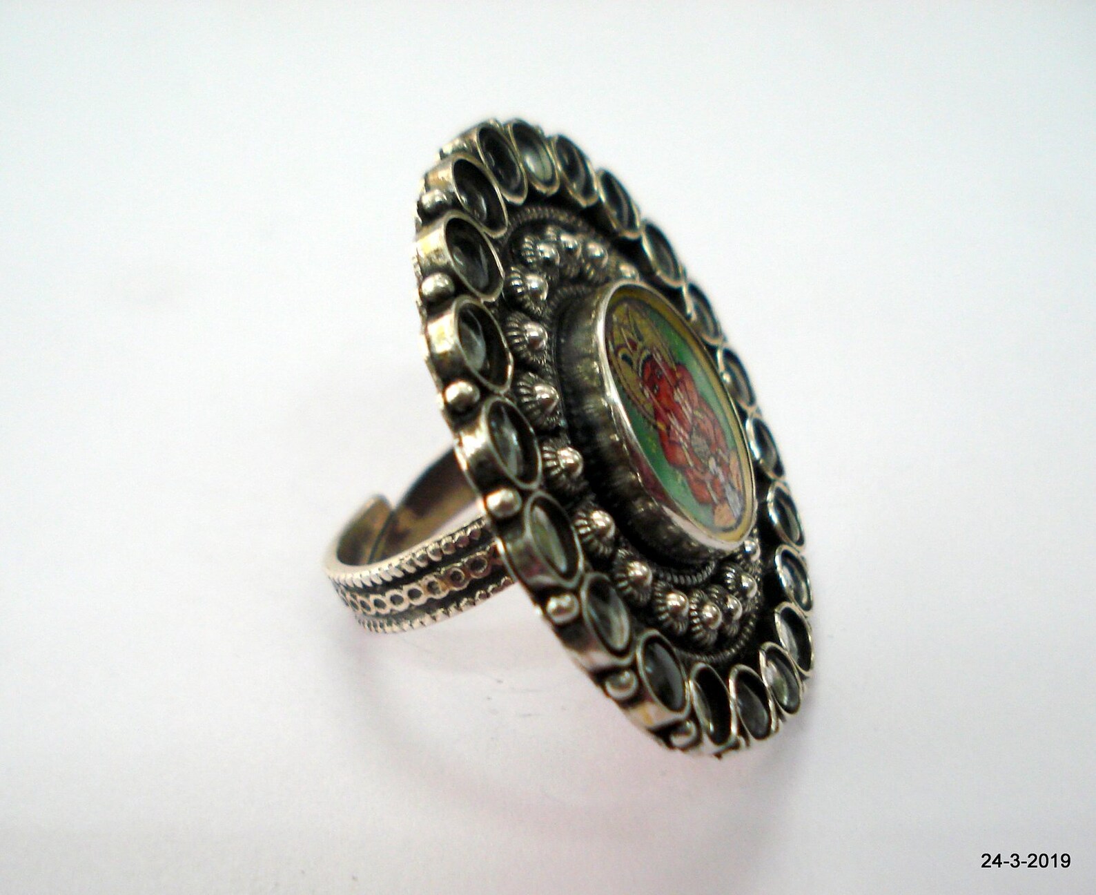 Ethnic Sterling Silver Ring Cocktail Ring Hindu God Ganesha - Etsy