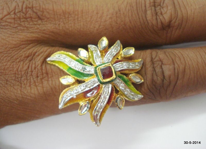 Ethnic 22k Gold Ring Handmade Gold Ring Traditional Jewelry of - Etsy
