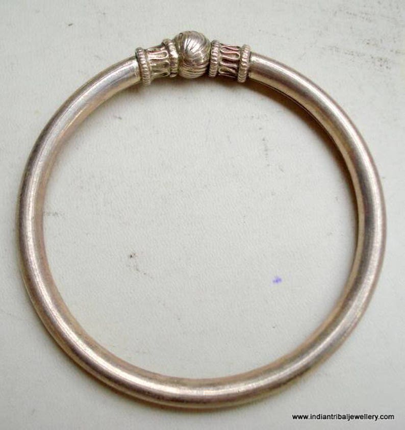 Ethnic Tribal Old Silver Bangle Bracelet Rajasthan India - Etsy