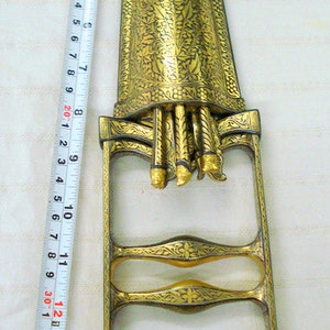 Damascus Steel Blade Katar Knife Dagger Gold Work Tools Handmade - Etsy