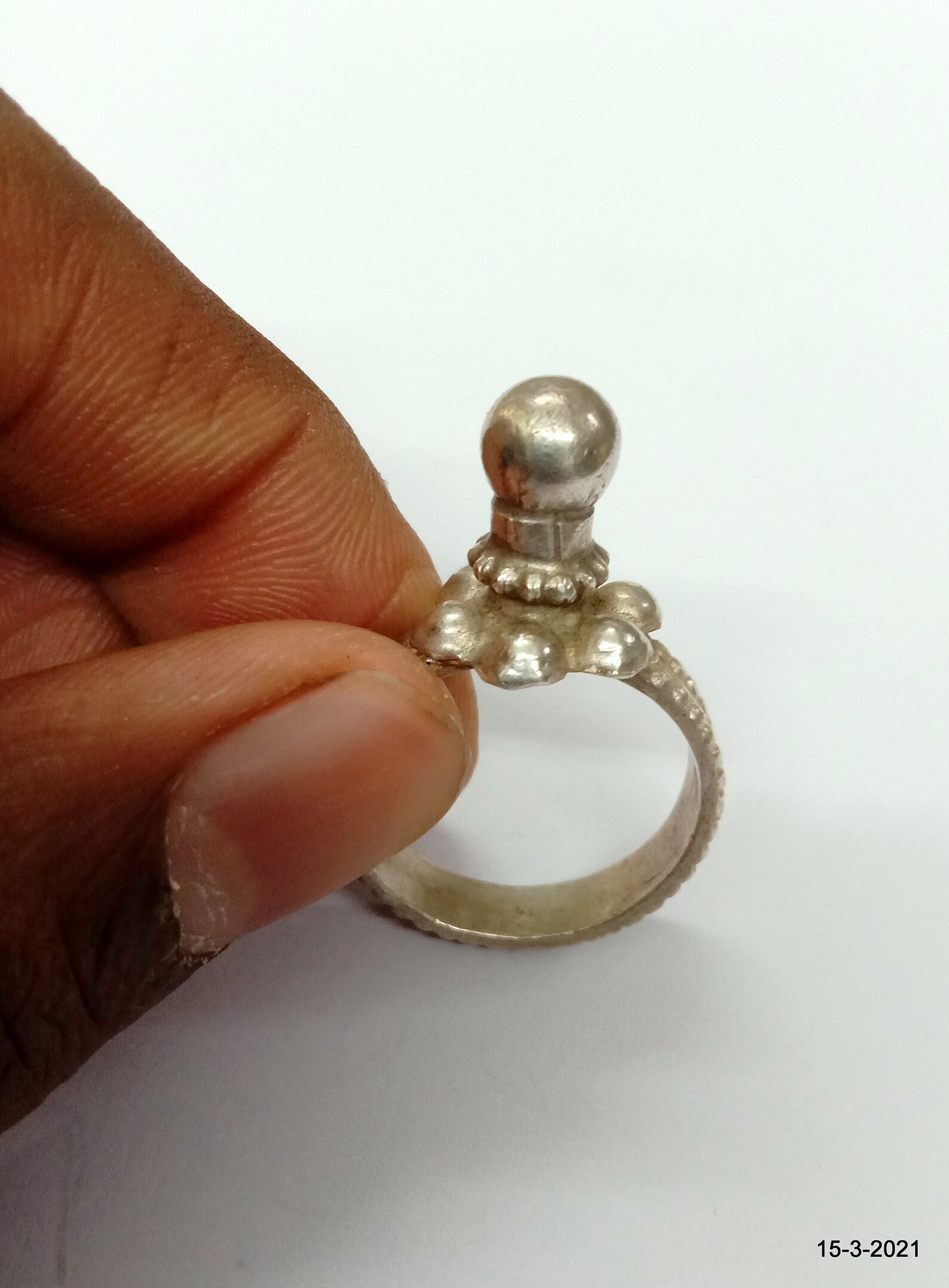 Vintage Antique Tribal Old Silver Ring Lingam Ring Handmade - Etsy