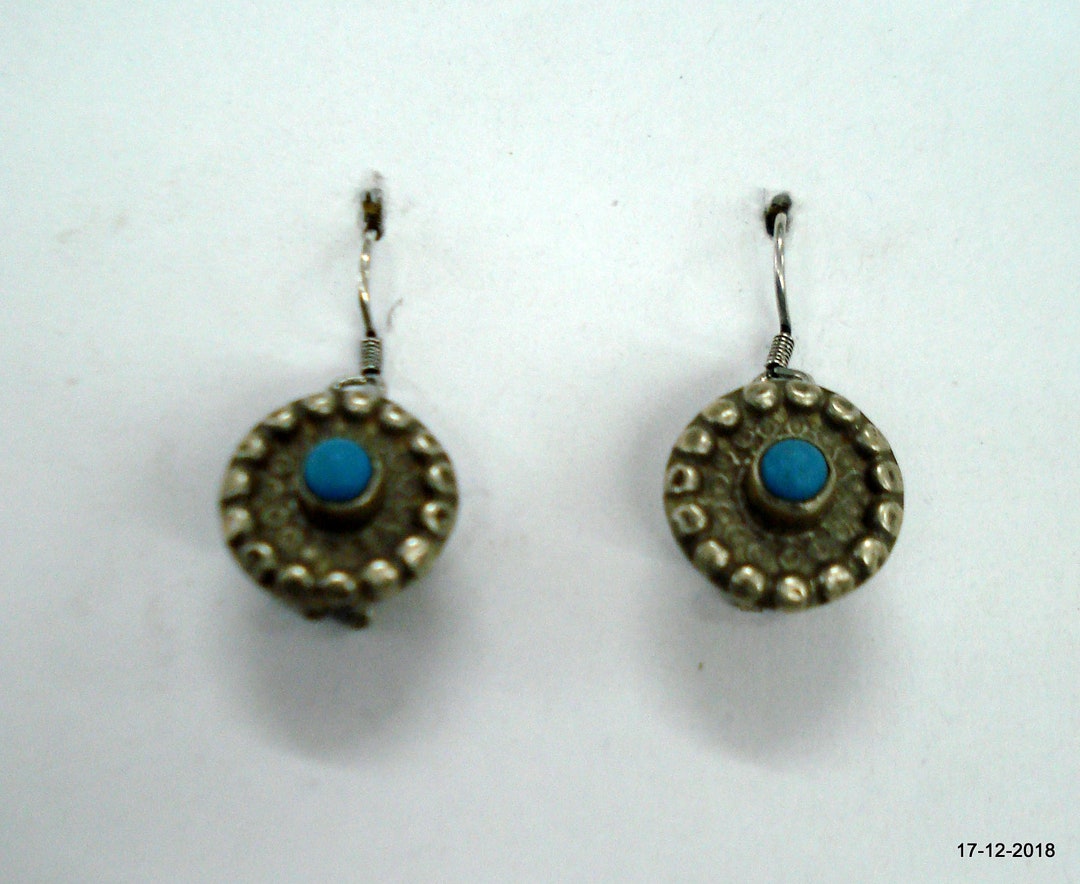Vintage Antique Tribal Old Silver Ear Plug Earrings Traditional Jewelry ...
