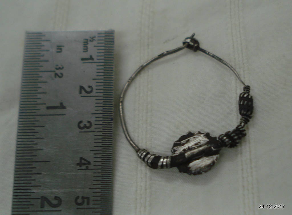 Vintage Nose Ring Antique Nose Ring Tribal Old Silver Nosering Nose ...