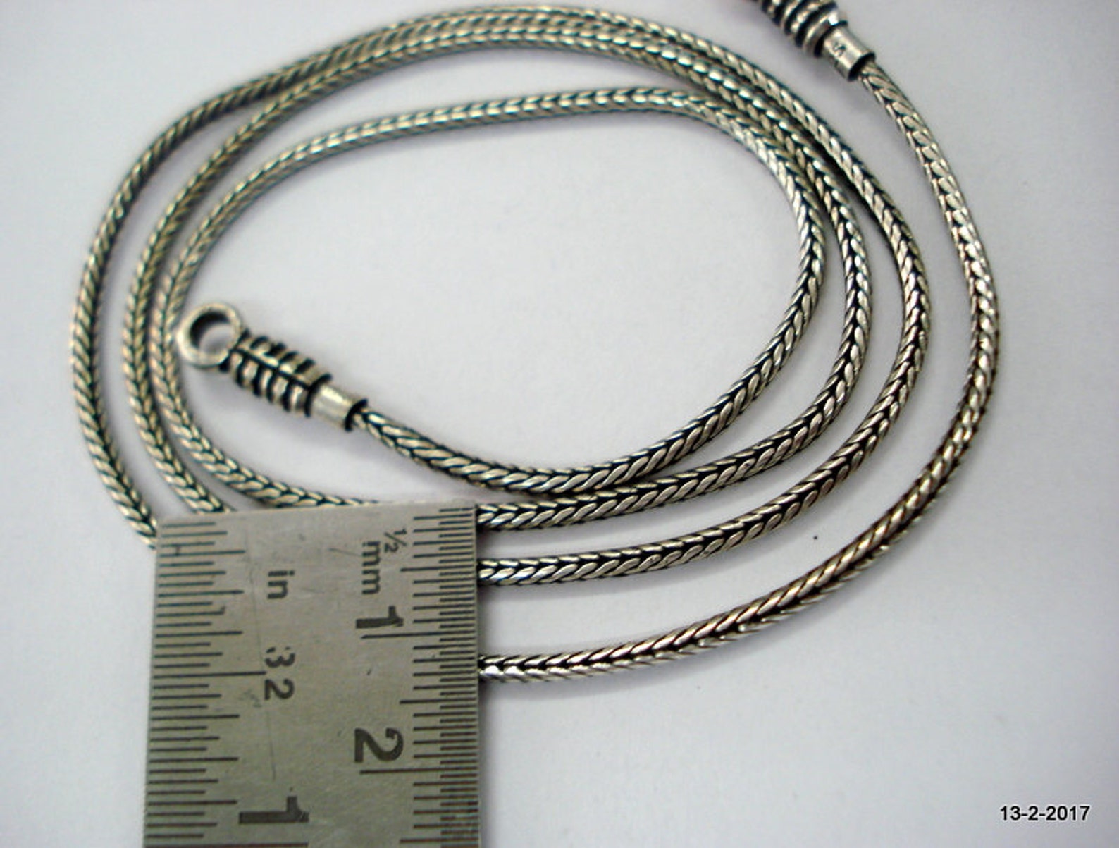 Traditional Design Sterling Silver Chain Necklace Handmade Chain ...