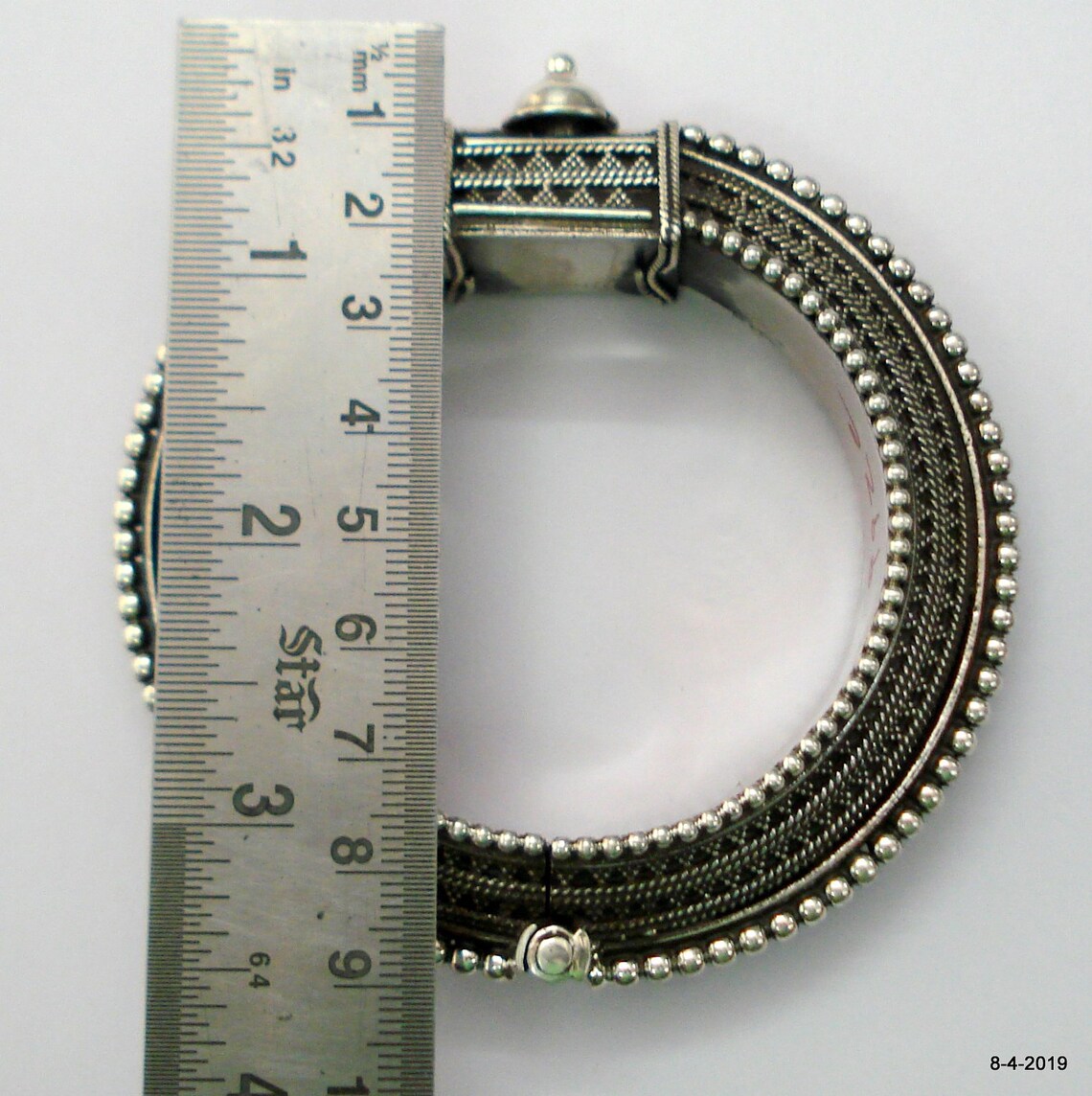 Traditional Design Sterling Silver Bangle Bracelet Cuff - Etsy