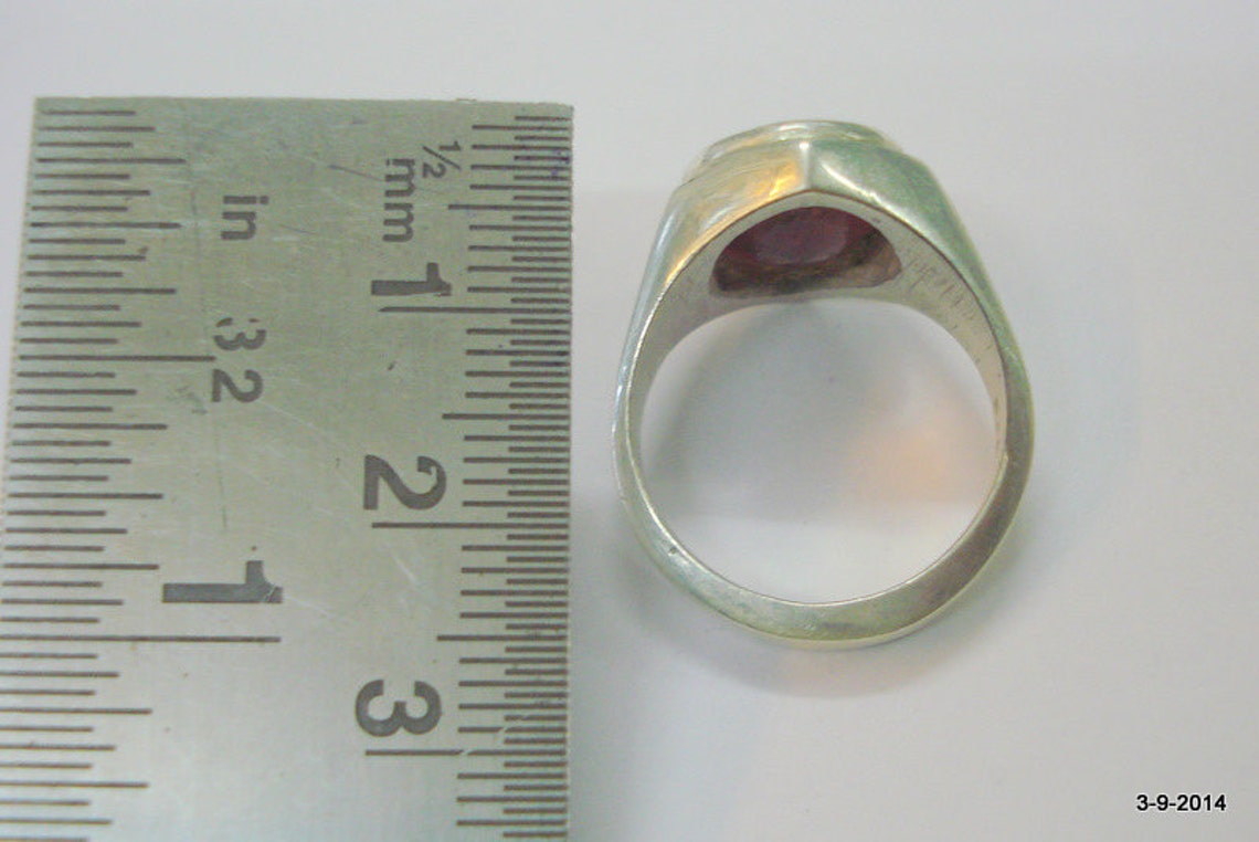 Sterling Silver Ring Ruby Gemstone Ring Handmade Jewelry From | Etsy