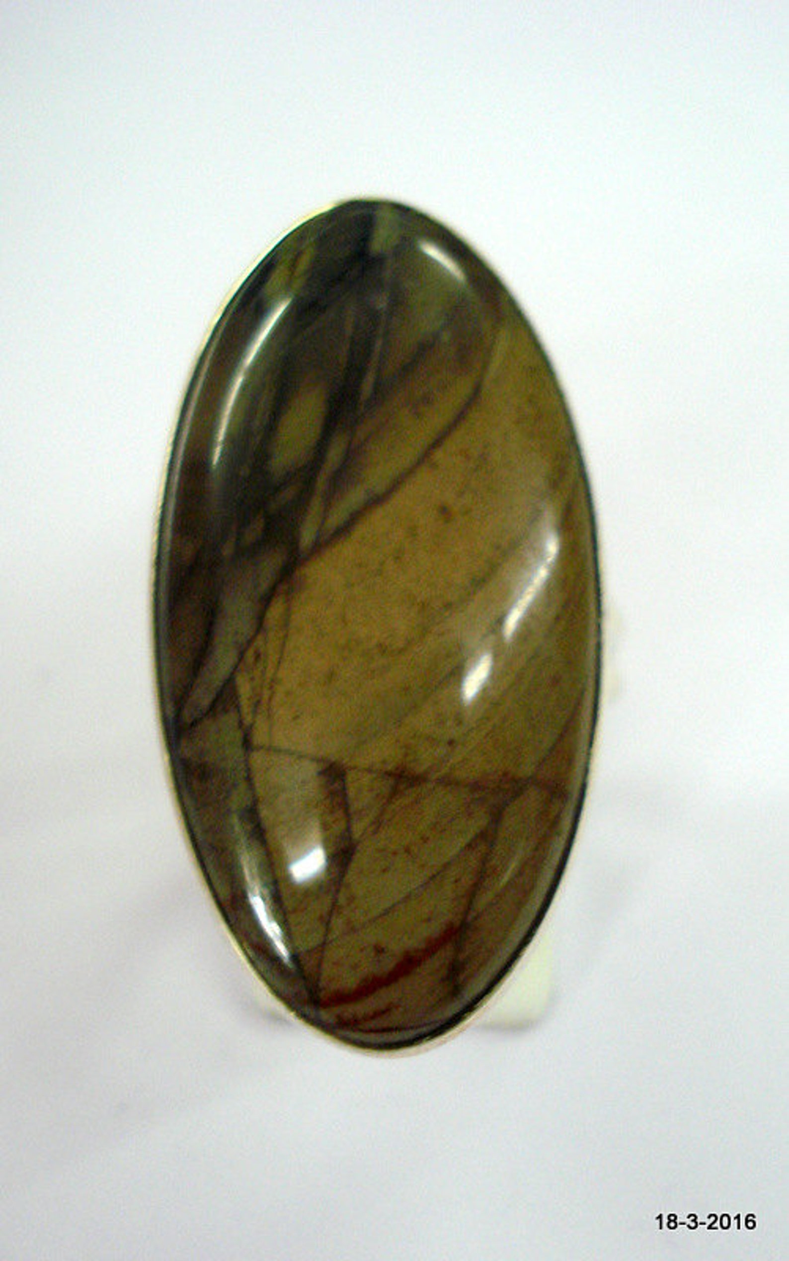 Sterling Silver Ring Jasper Gemstone Ring Big Ring Handmade Jewellery ...