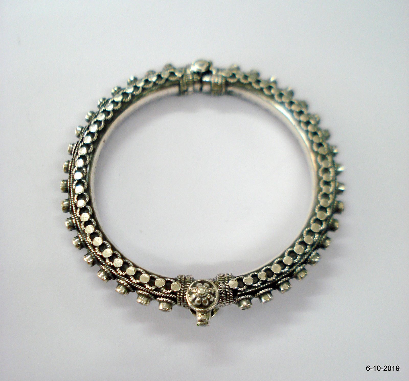 Sterling Silver Bangle Bracelet Handmade Jewelry cubic | Etsy