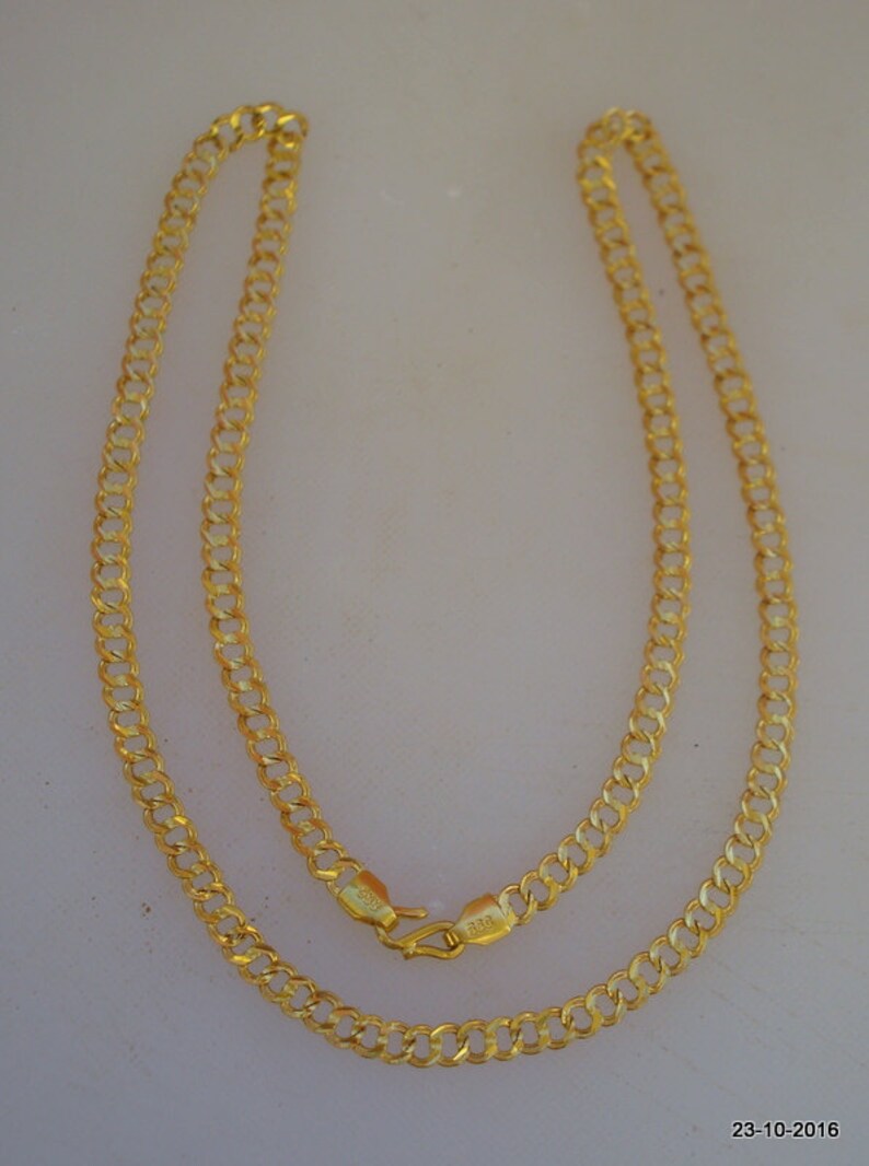 Traditional Design 20kt Gold Chain Necklace Handmade Gold | Etsy
