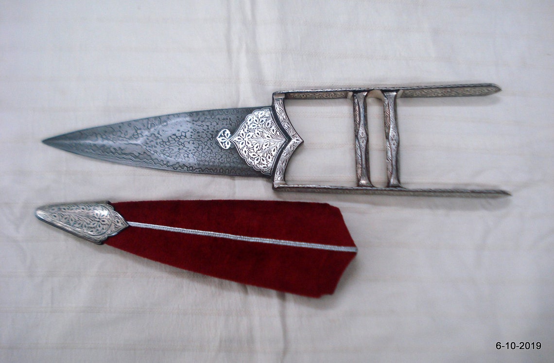 Vintage Knife Katar Damascus Steel Blade Knife Dagger Handmade - Etsy