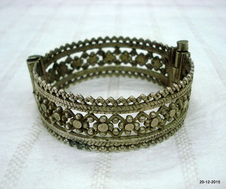 Rare Vintage Antique Tribal Old Silver Bracelet Bangle - Etsy