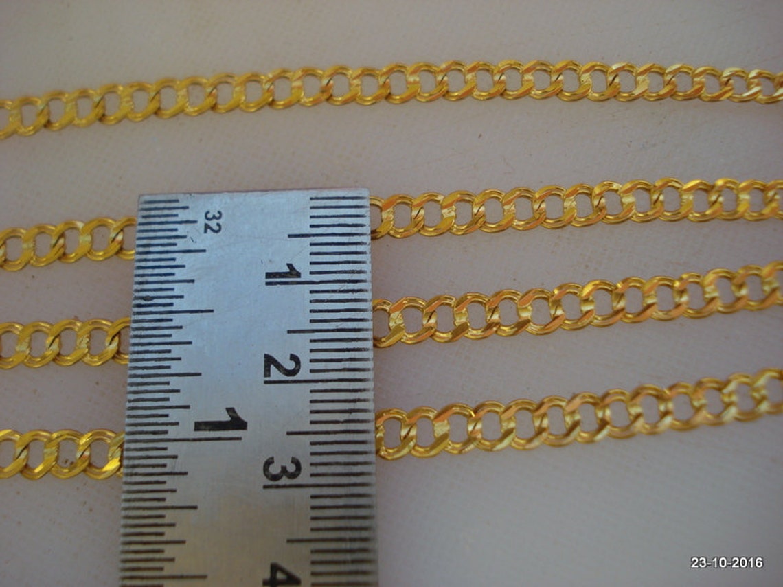 Traditional Design 20kt Gold Chain Necklace Handmade Gold - Etsy