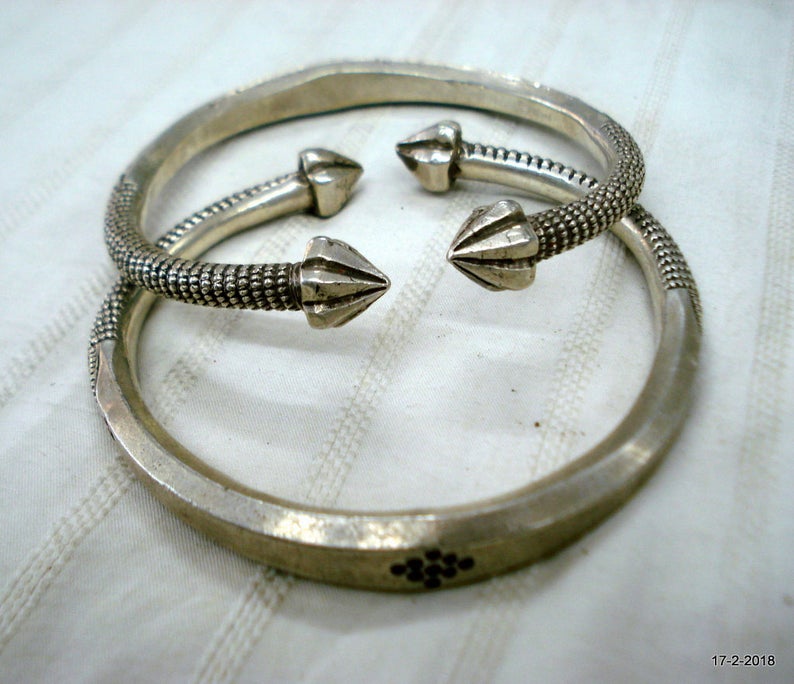 Vintage Antique Tribal Old Silver Armlet Bracelet Bangle Arm - Etsy