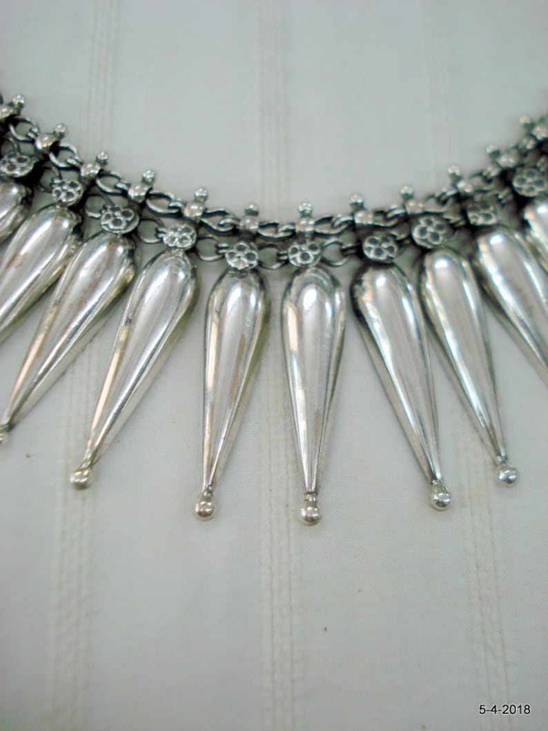 Traditional Design Sterling Silver Necklace Handmade Tribal Jewellery ...