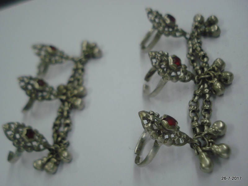 Vintage Antique Ethnic Tribal Old Silver Toe Ring Pair Belly | Etsy