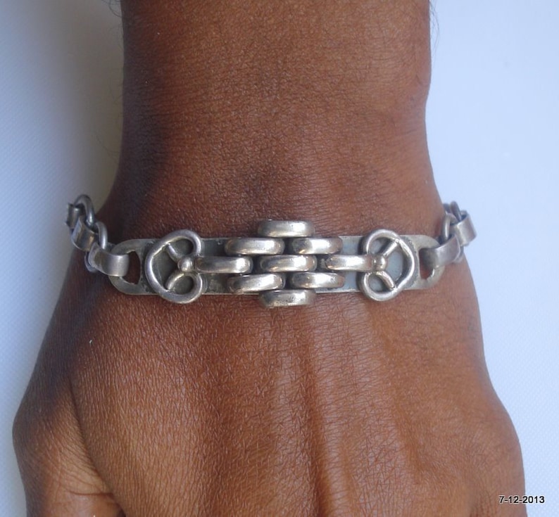 Vintage Antique Tribal Old Silver Bracelet Cuff Handmade Jewelry - Etsy