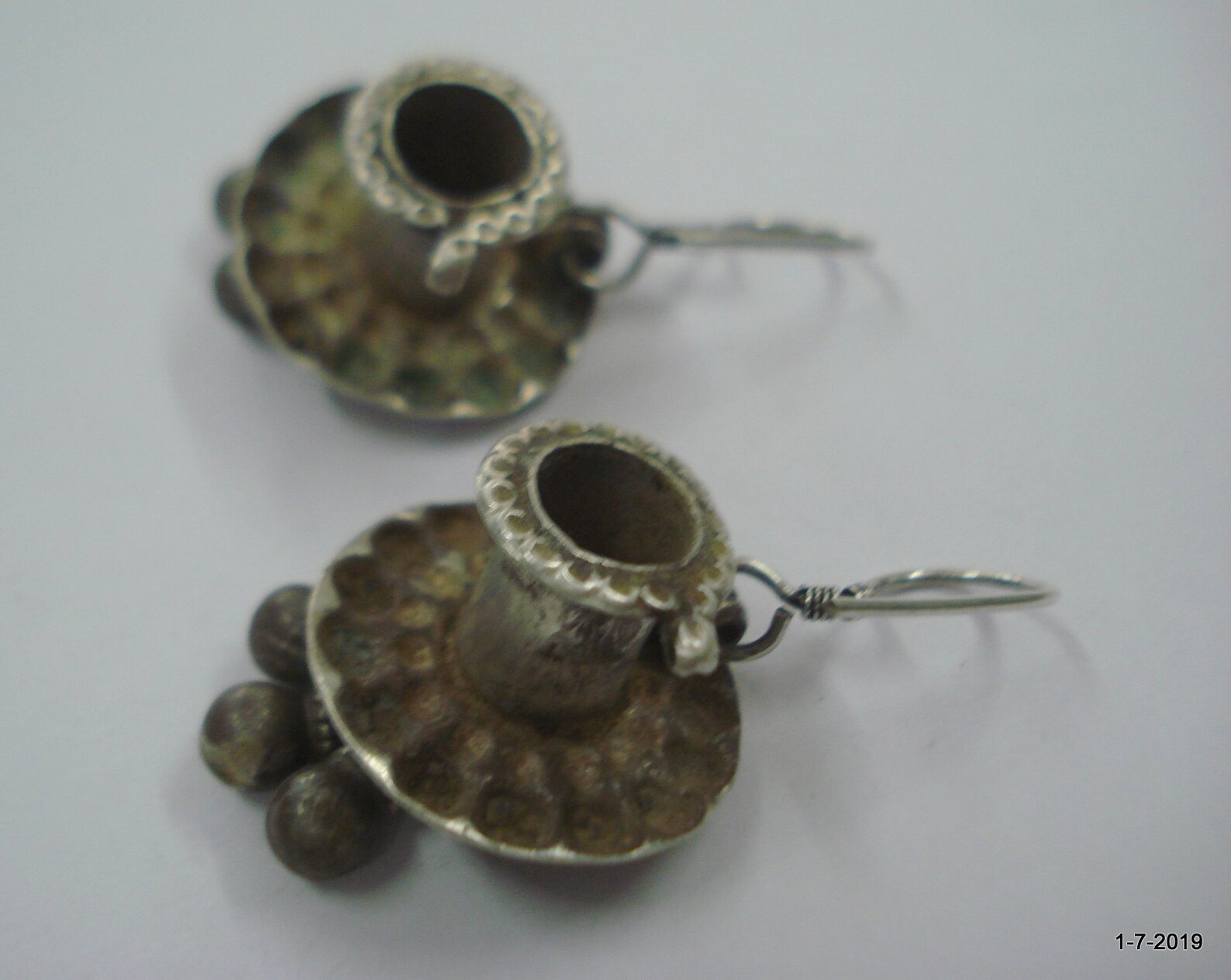 Vintage Antique Tribal Old Silver Ear Plug Earrings Traditional Jewelry ...