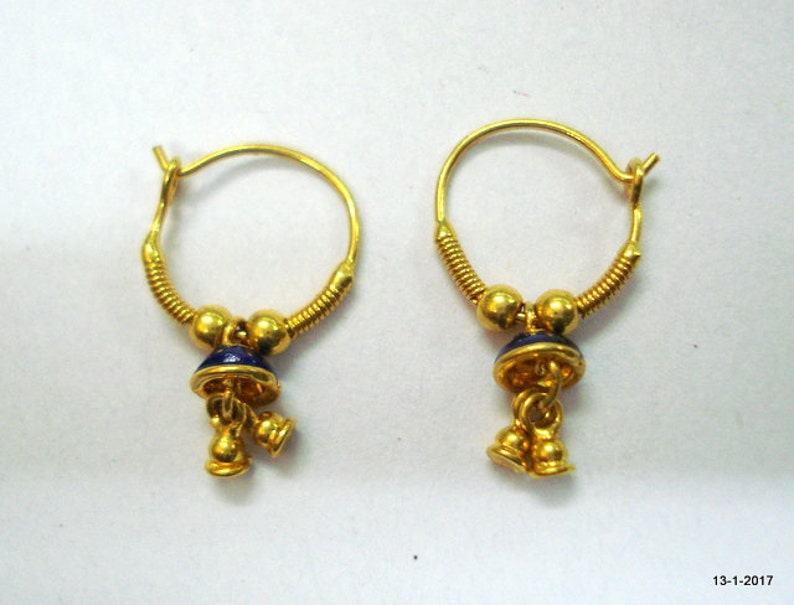 Traditional Design 18kt Gold Earrings Hoop Upper Ear Earrings - Etsy