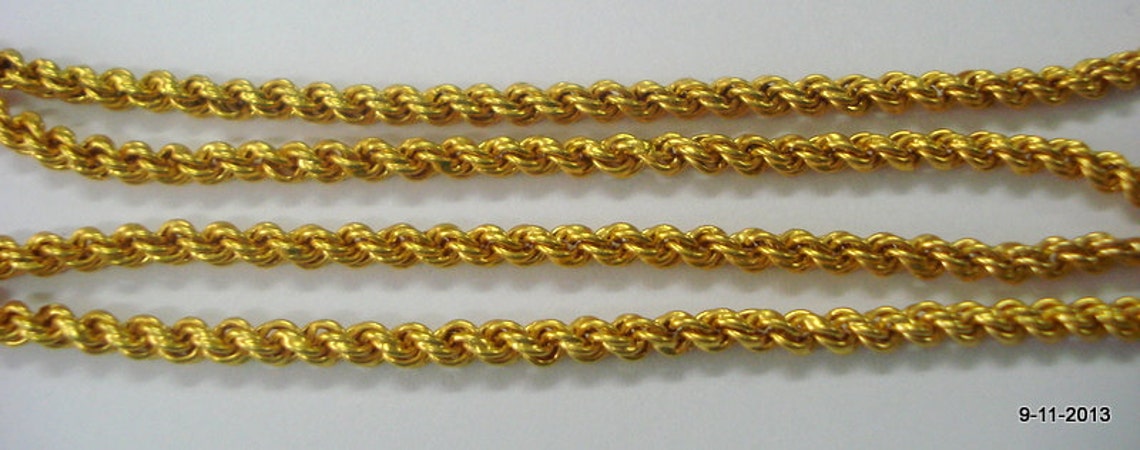 Ethnic 20k Gold Chain Necklace From Rajasthan India - Etsy