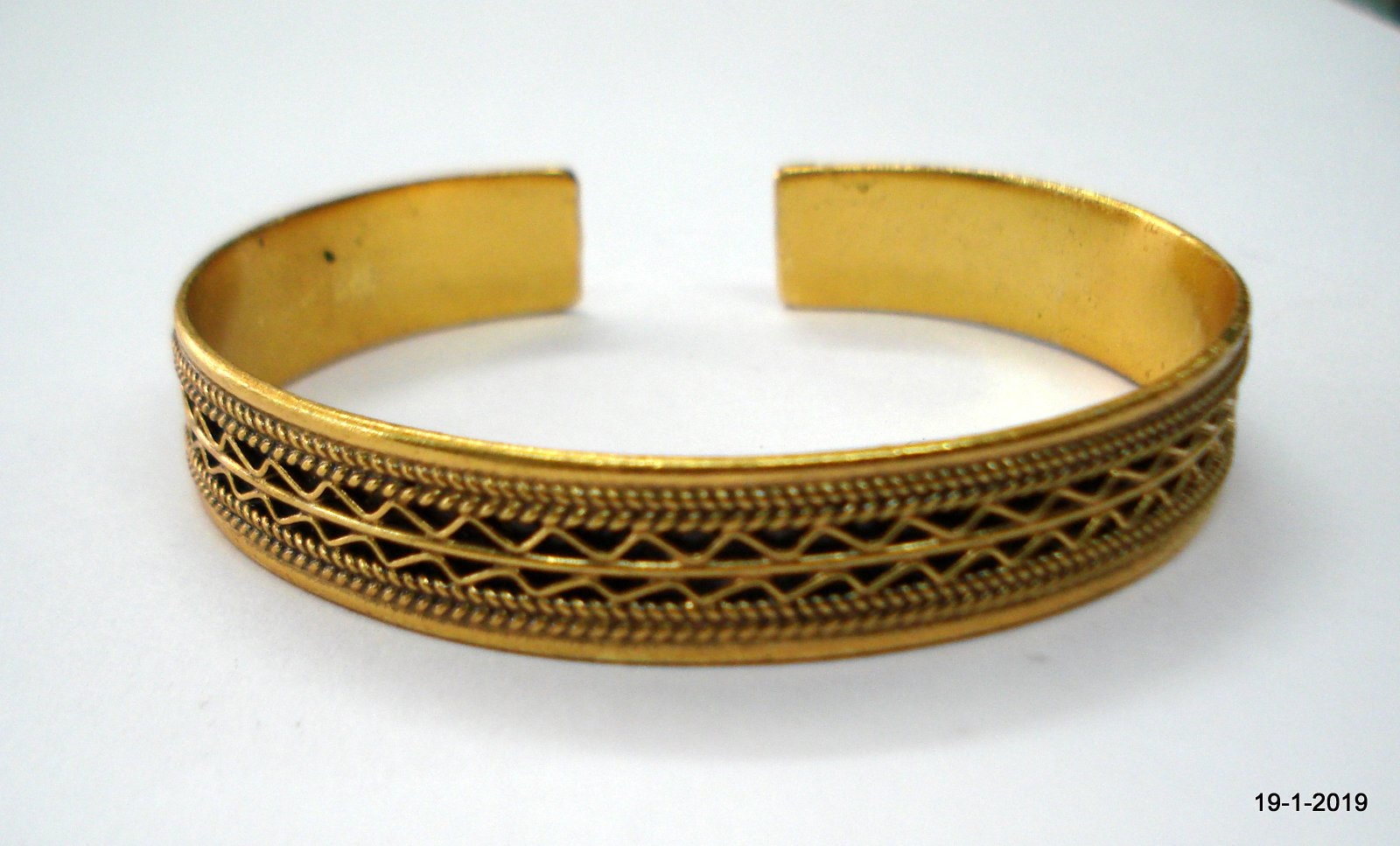 Sterling silver gold vermeil gold gilded bangle bracelet gold | Etsy