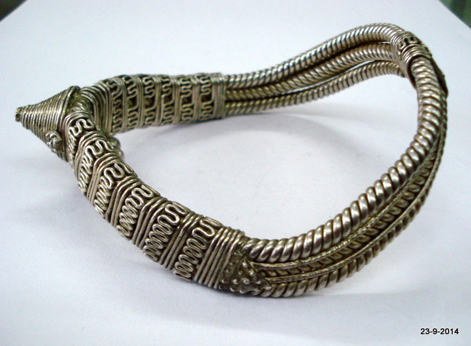 Vintage Antique Ethnic Tribal Old Silver Armlet Bracelet - Etsy