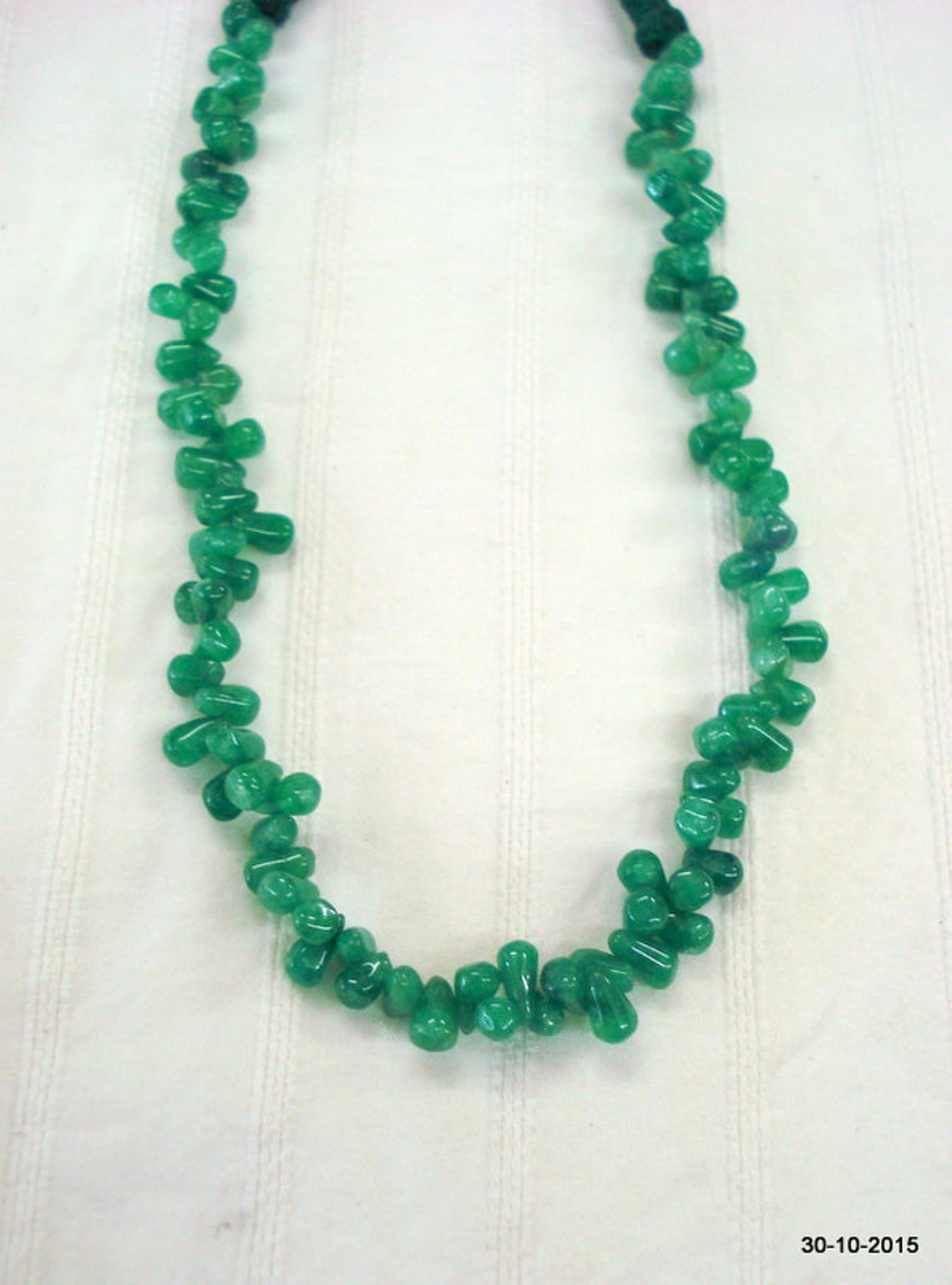 Vintage Green Jade Beads Necklace Strand Jade Gemstones - Etsy