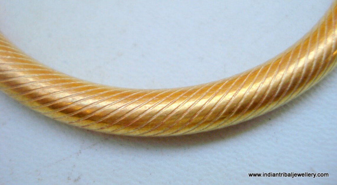 Traditional Design Gold Gilded Silver Bracelet or Bangle - Etsy