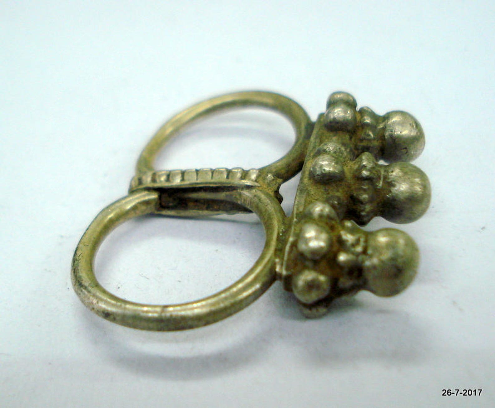 Vintage Antique Ethnic Tribal Old Silver Double Ring - Etsy