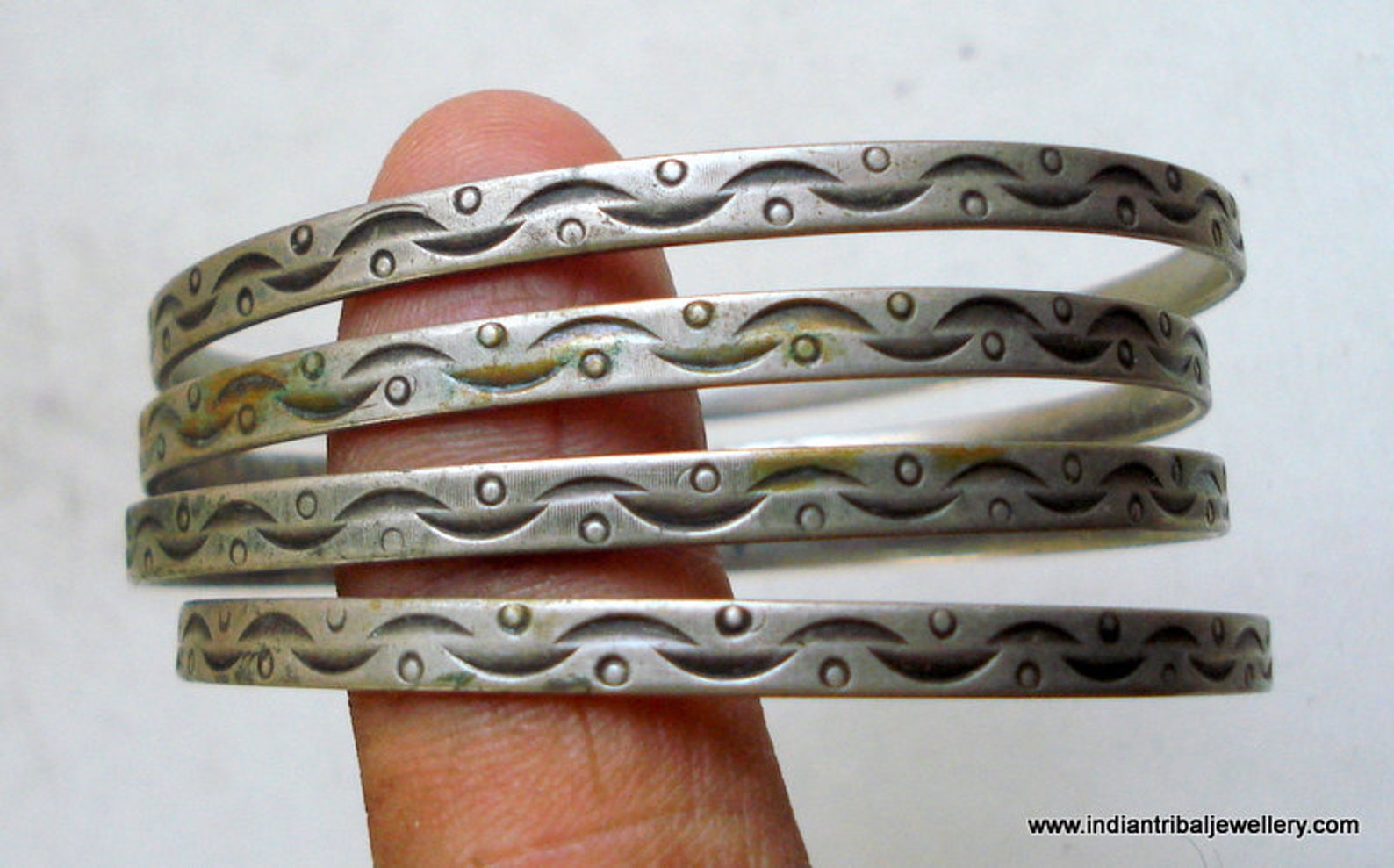 Vintage Antique Tribal Old Silver Bangles Bracelet Chudiyan - Etsy