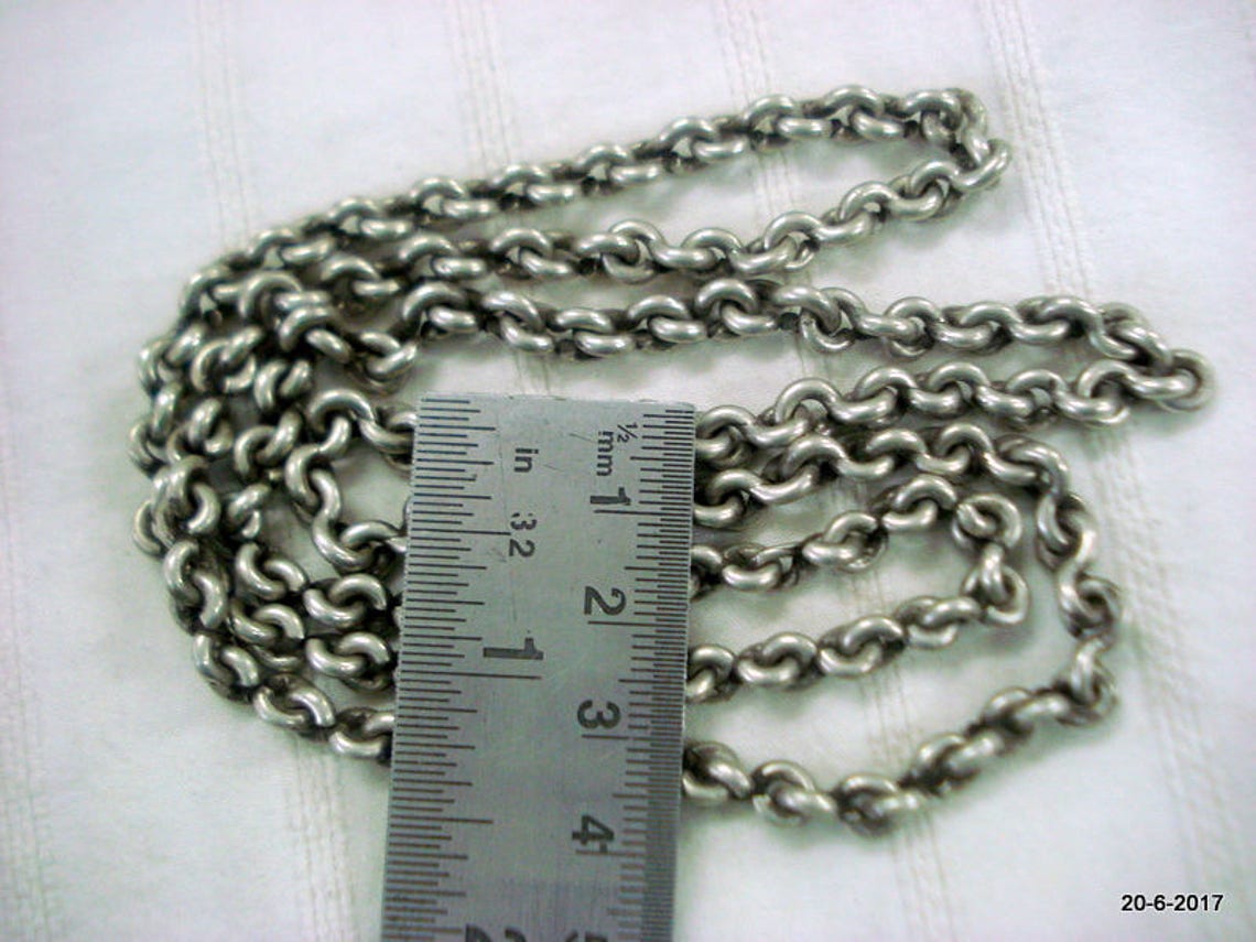 Vintage Antique Tribal Old Silver Chain Necklace Traditional - Etsy