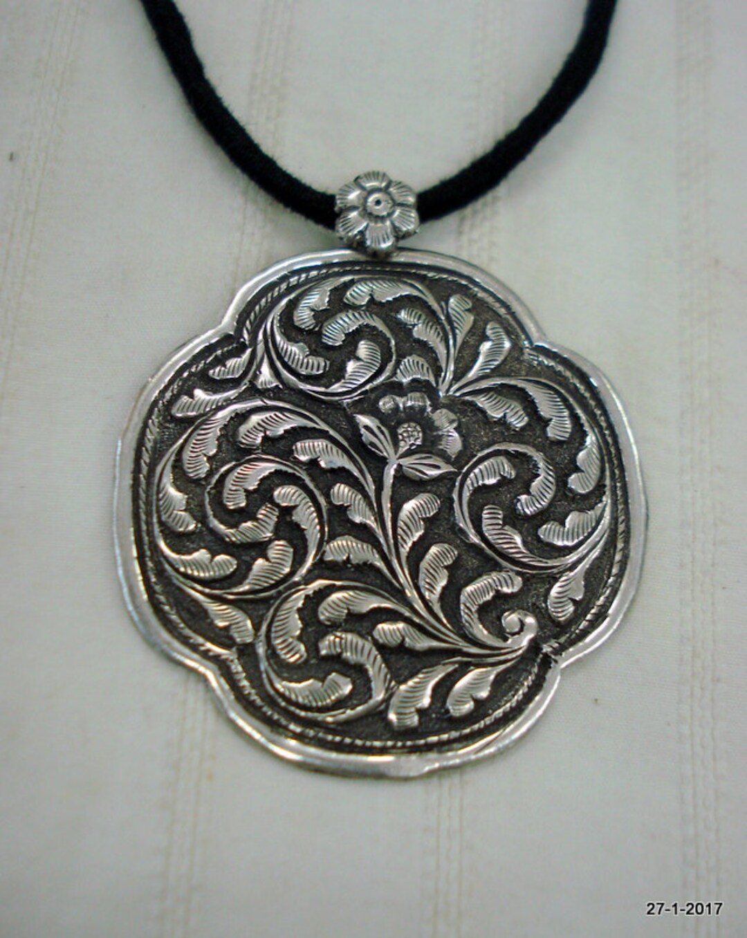 Traditional Design Sterling Silver Necklace Pendant Handmade Jewellery ...