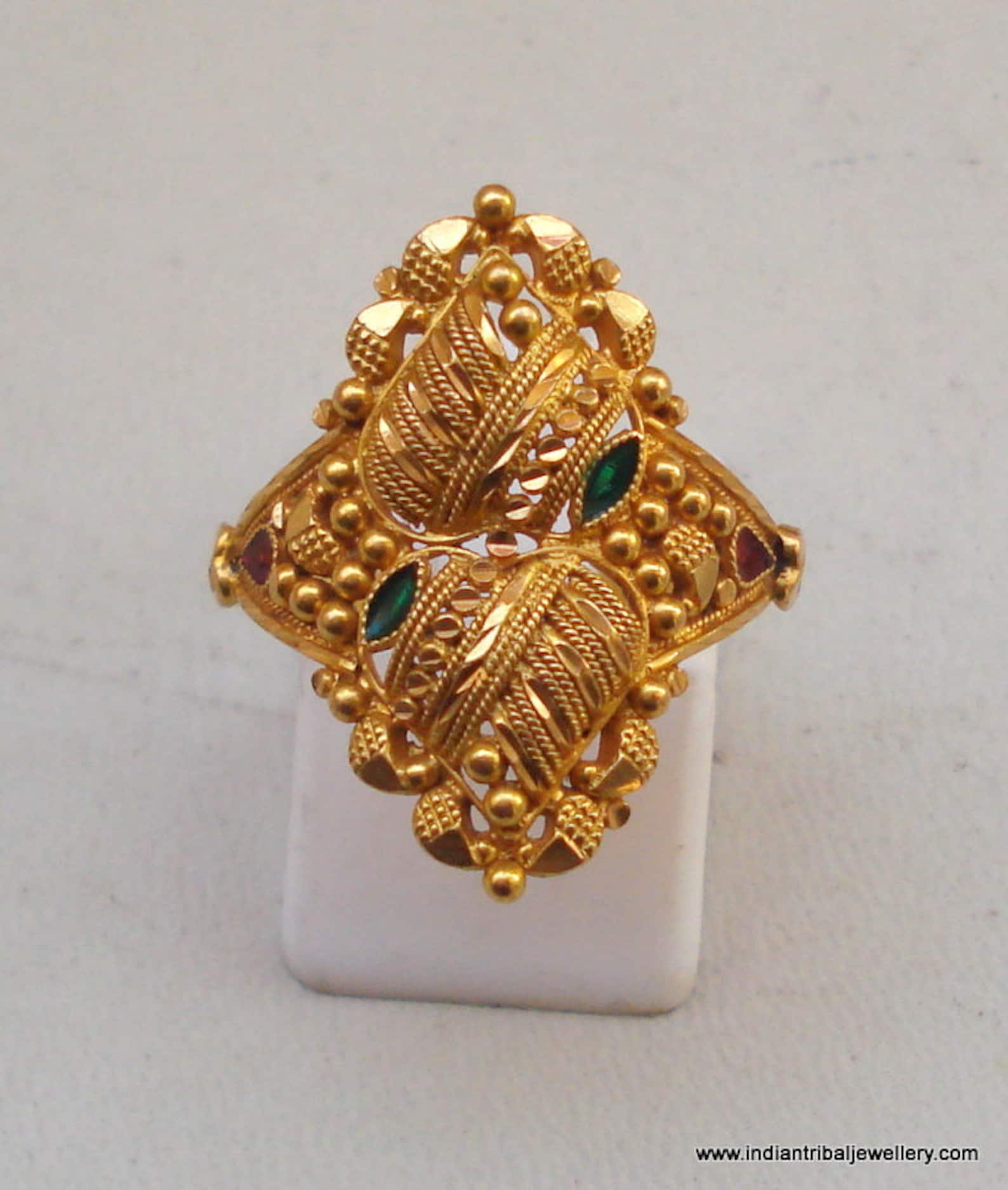 Vintage Antique Tribal Old 20k Gold Ring Handmade Jewelry | Etsy