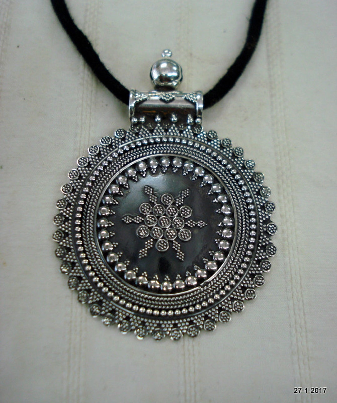 Traditional Design Sterling Silver Necklace Pendant Handmade Jewellery ...