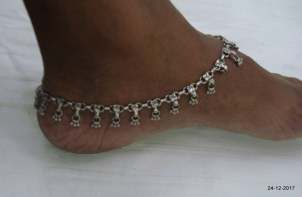 Vintage Antique Anklet Tribal Old Silver Anklet Feet Bracelet - Etsy