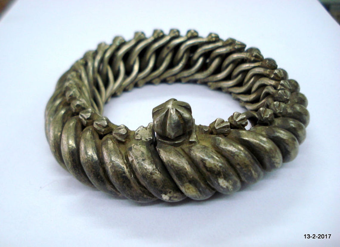 Vintage Antique Tribal Old Silver Anklet Ankle Bracelet - Etsy