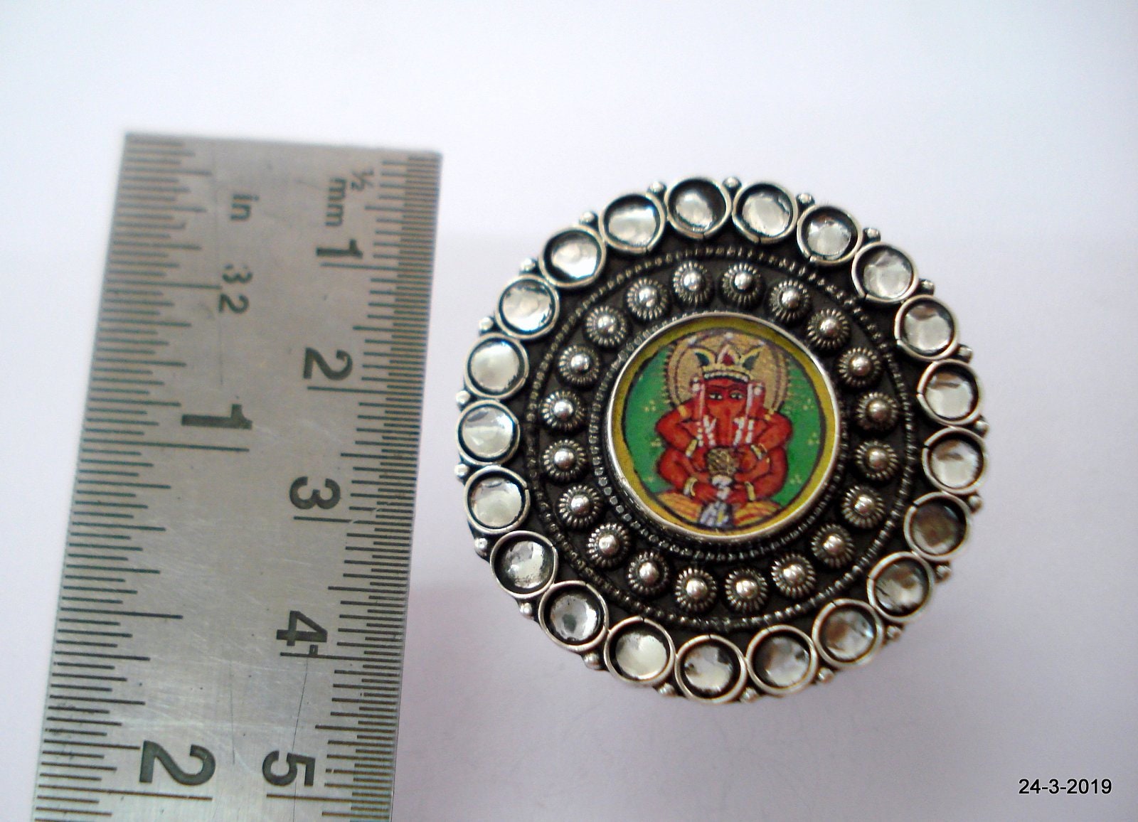 Ethnic Sterling Silver Ring Cocktail Ring Hindu God Ganesha | Etsy