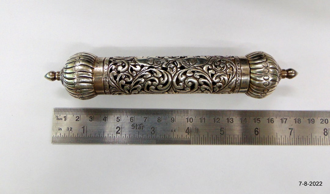 Ethnic Silver Scroll and Parchment Holder Message Box Letter Holder - Etsy