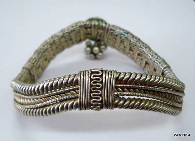 Vintage Antique Ethnic Tribal Old Silver Armlet Bracelet - Etsy