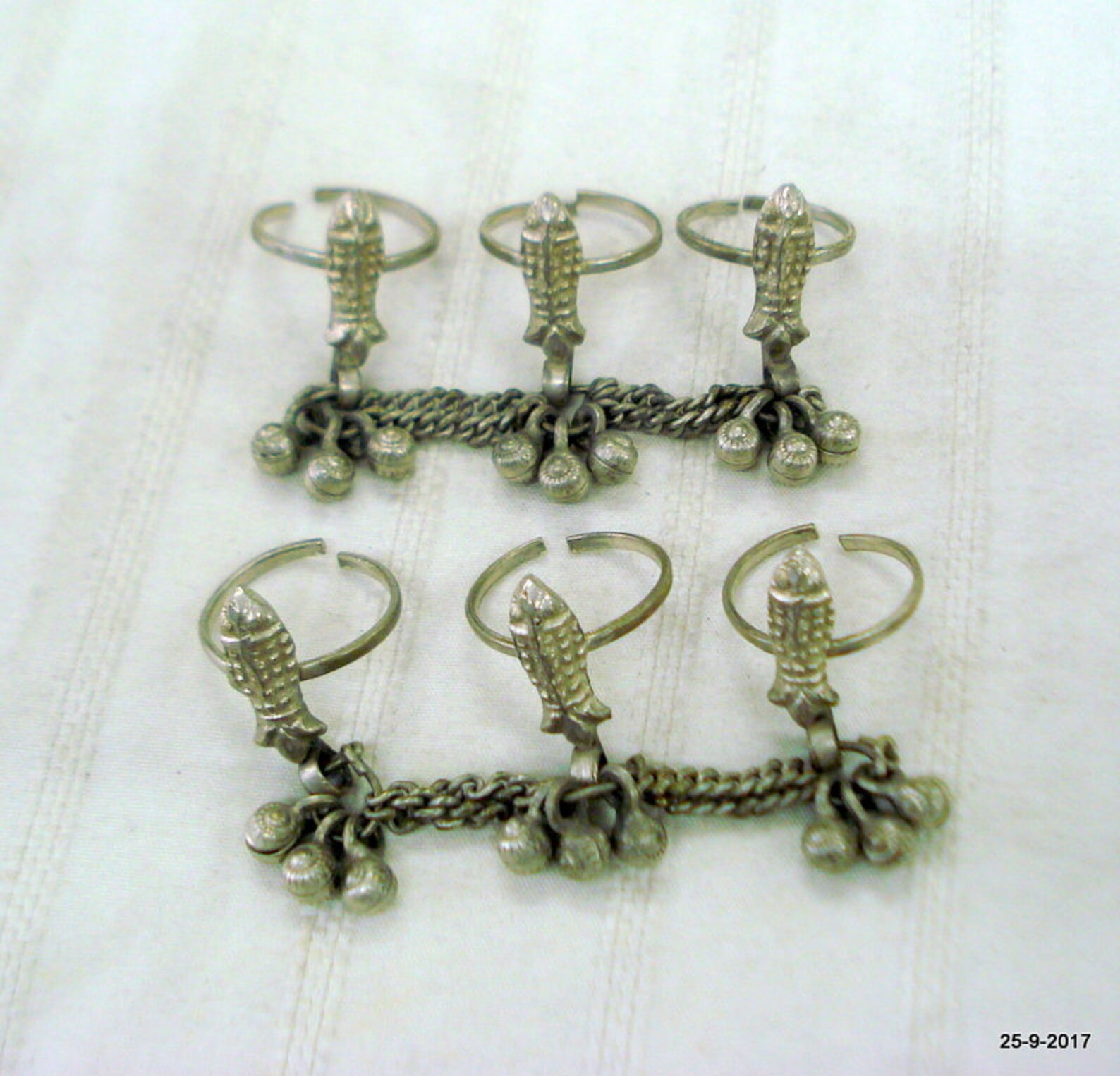 Vintage Antique Tribal Old Silver Toe Ring Pair Fish Deign | Etsy