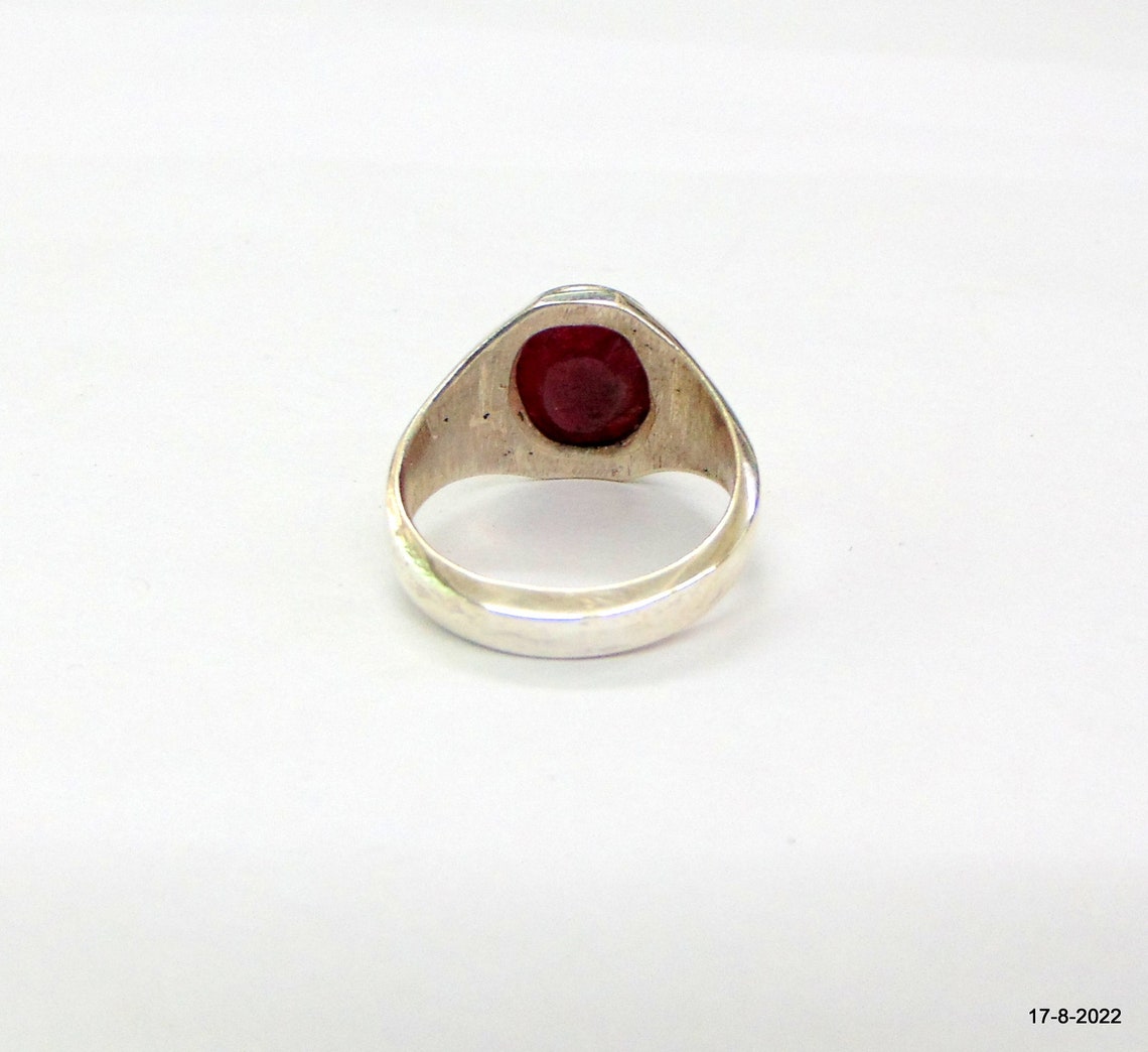 Sterling Silver Ring Ruby Gemstone Ring Handmade Jewelry From - Etsy