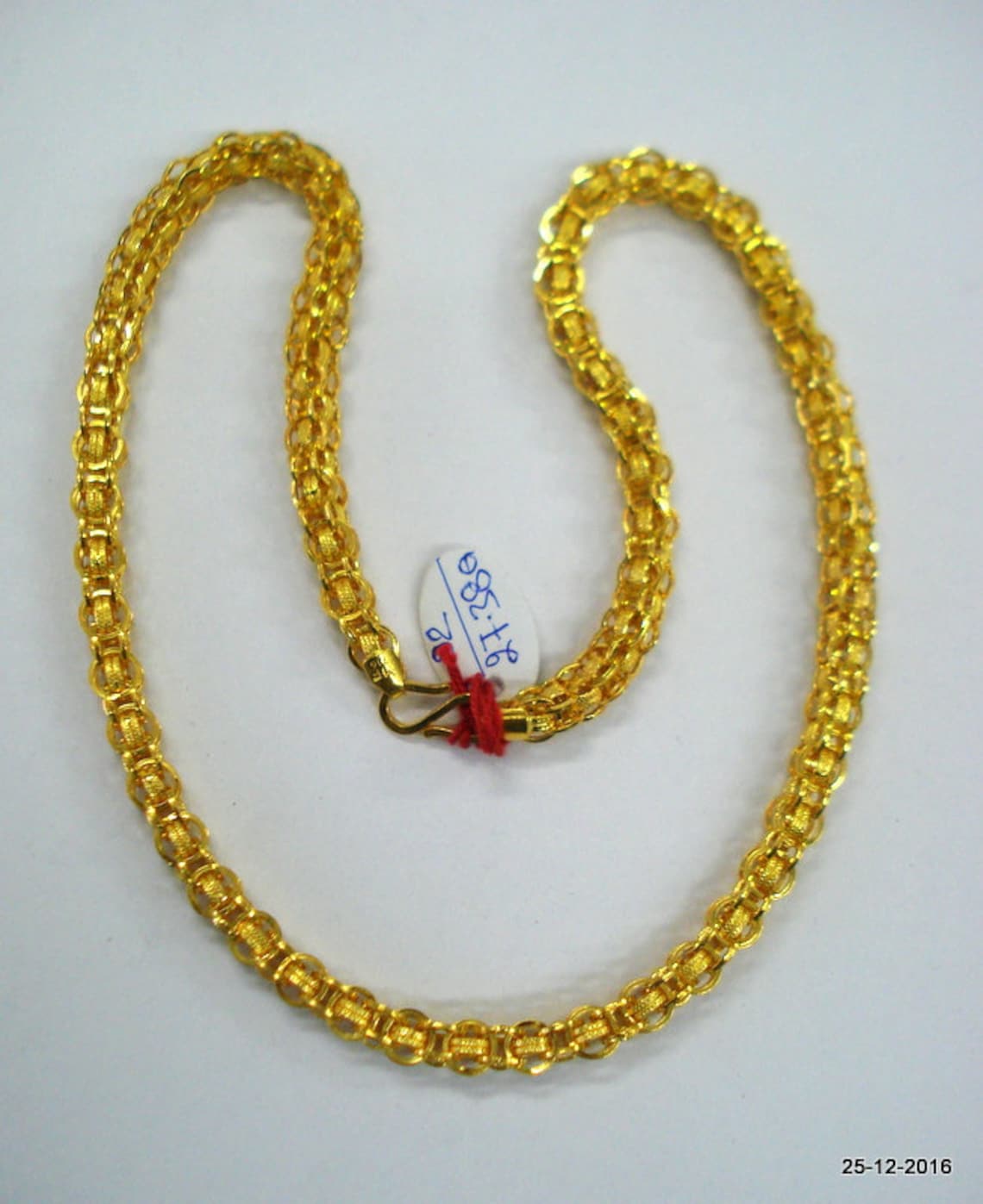 Traditional Design 22kt Gold Chain Necklace Handmade Gold - Etsy