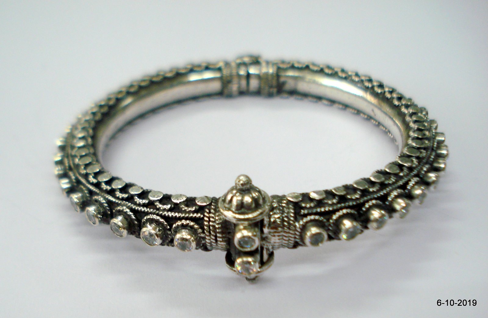 Sterling Silver Bangle Bracelet Handmade Jewelry cubic | Etsy