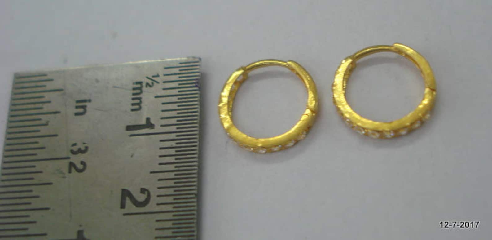 Traditional Design 18kt Gold Earrings Upper Ear Earrings | Etsy