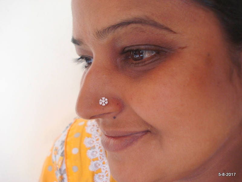 Ethnic Diamond Nosepin Gold Nosepin Nose Stud Handmade Nosepin - Etsy