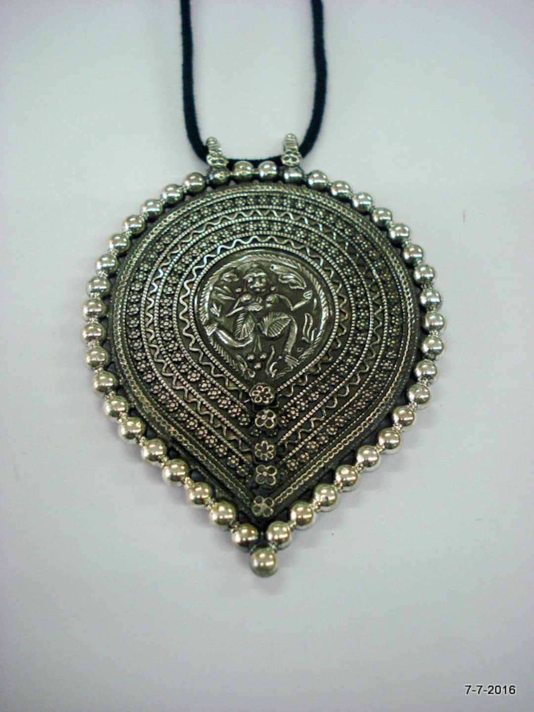 Traditional Design Sterling Silver Necklace Pendant Hindu God Shiva ...