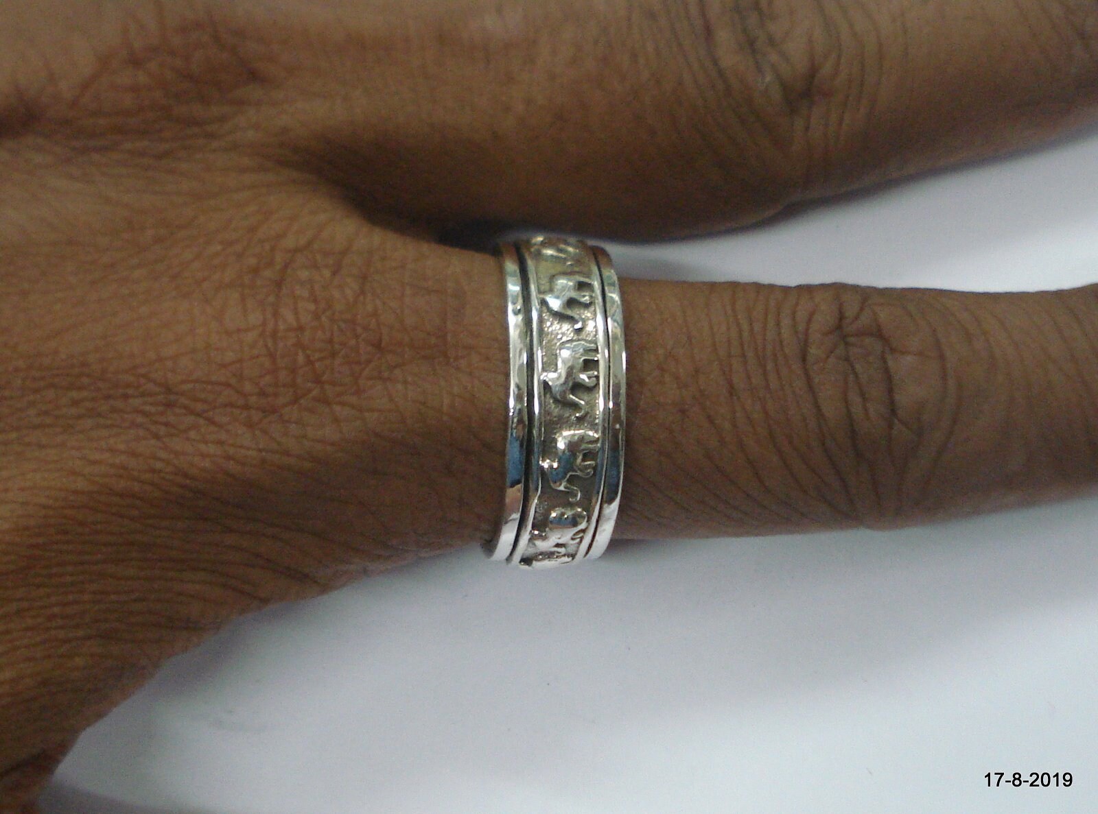 Ethnic Sterling Silver Ring Elephant Ring Moving Ring Handmade Mens ...