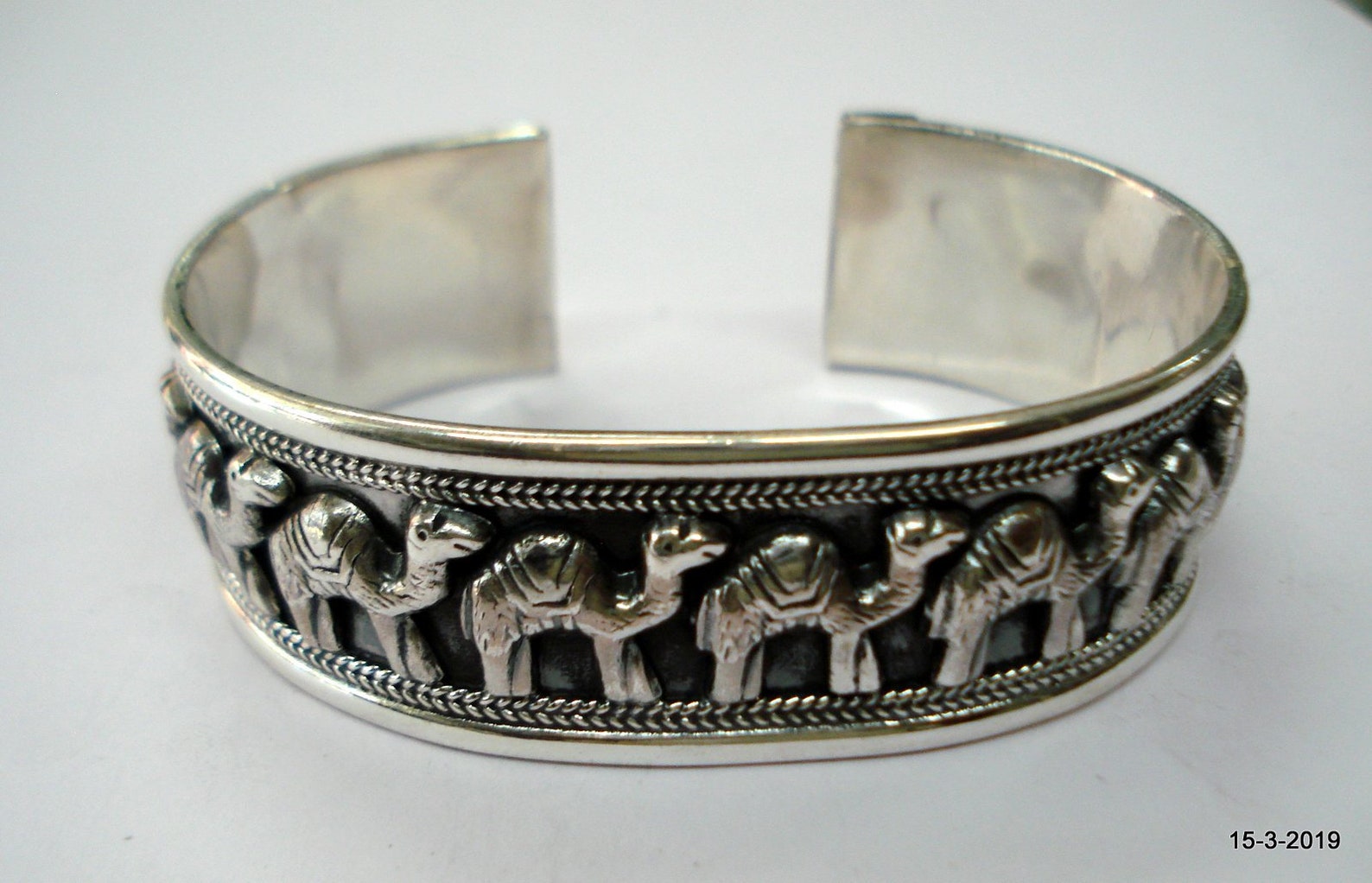 Ethnic Sterling Silver Bracelet Bangle Cuff Camel Design - Etsy