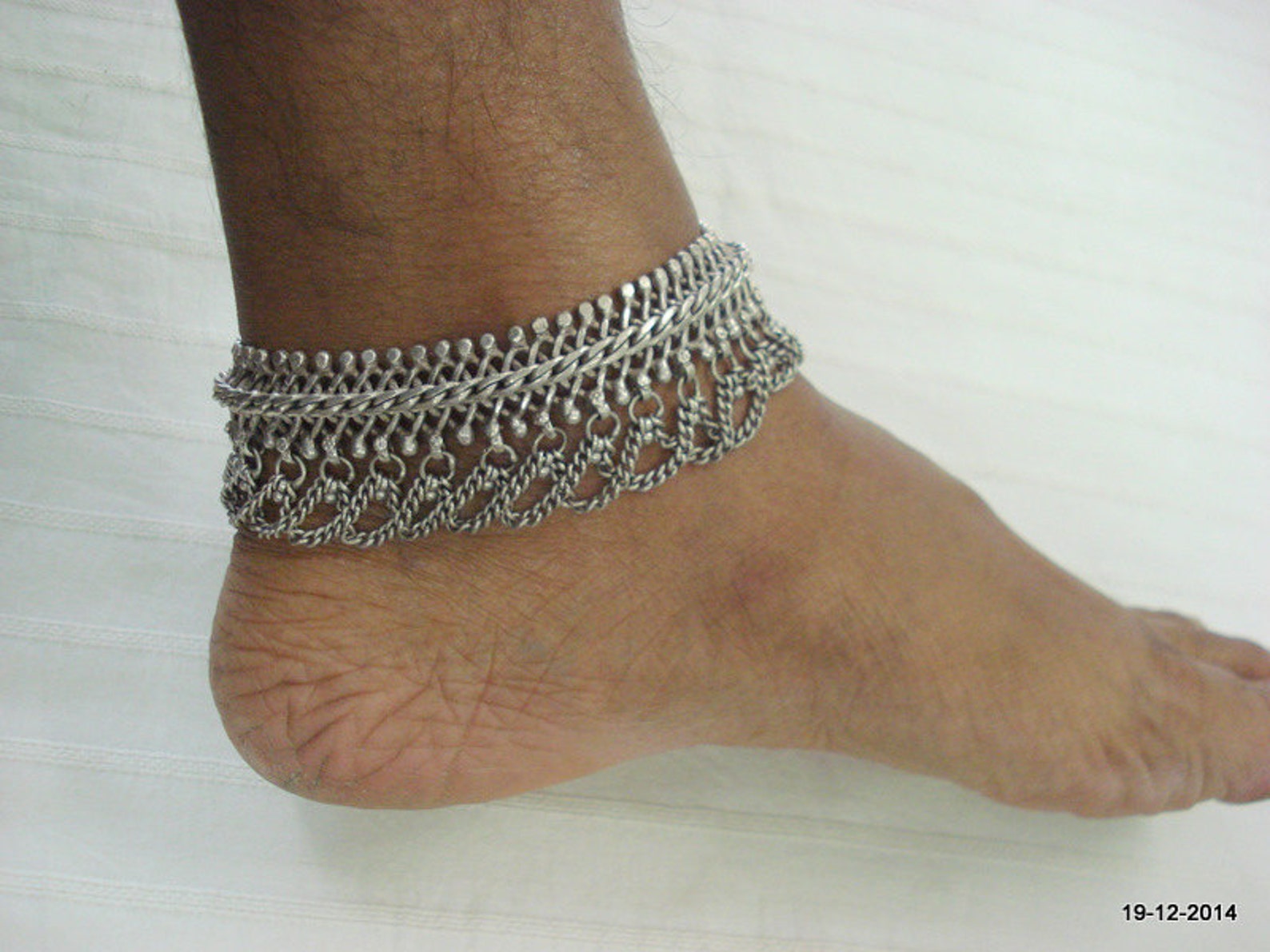 Vintage Anklet Antique Anklet Tribal Old Silver Anklet Feet - Etsy