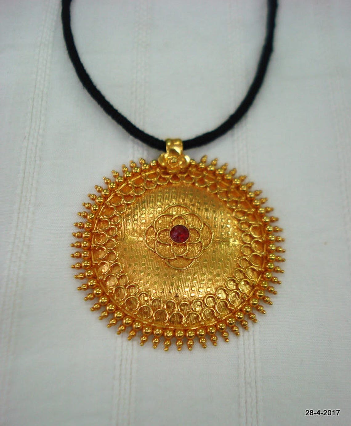 Vintage Antique 20kt Gold Necklace Pendant Handmade Jewelry - Etsy