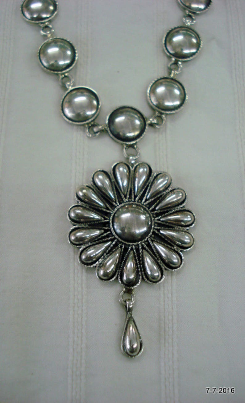Traditional Design Sterling Silver Necklace Handmade Tribal Jewellery ...